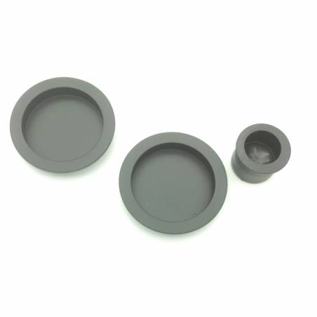 BLACK ROUND SLIDING DOOR HANDLE