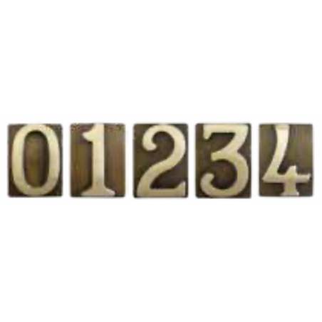 BTV OLD BRASS NUMBERS