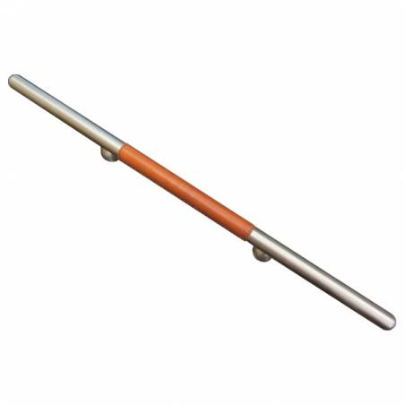 ESTRELLA MATT NICKEL BRASS LEATHER PULL HANDLE SET 600